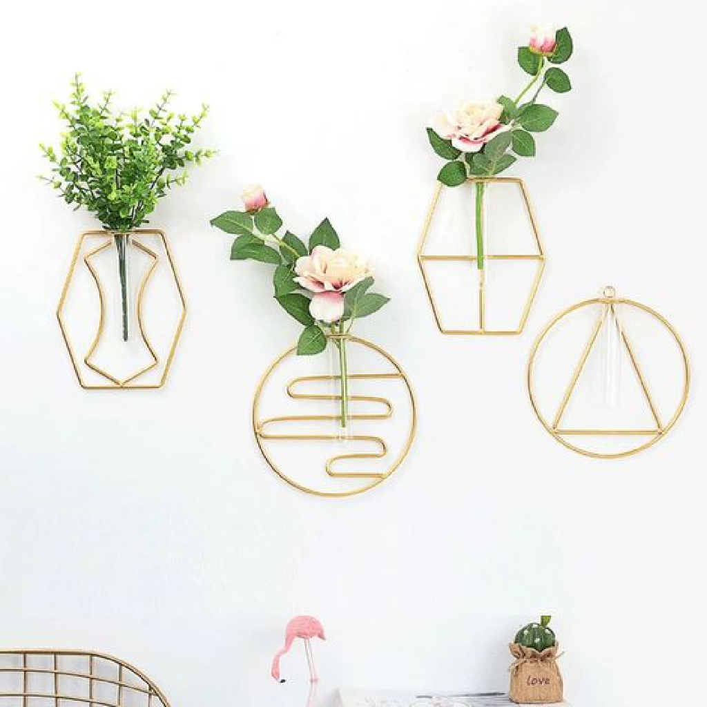Jual Vas Bunga Dinding Minimalis Hiasan Ruangan Unik Vas Gantung - Abik ...