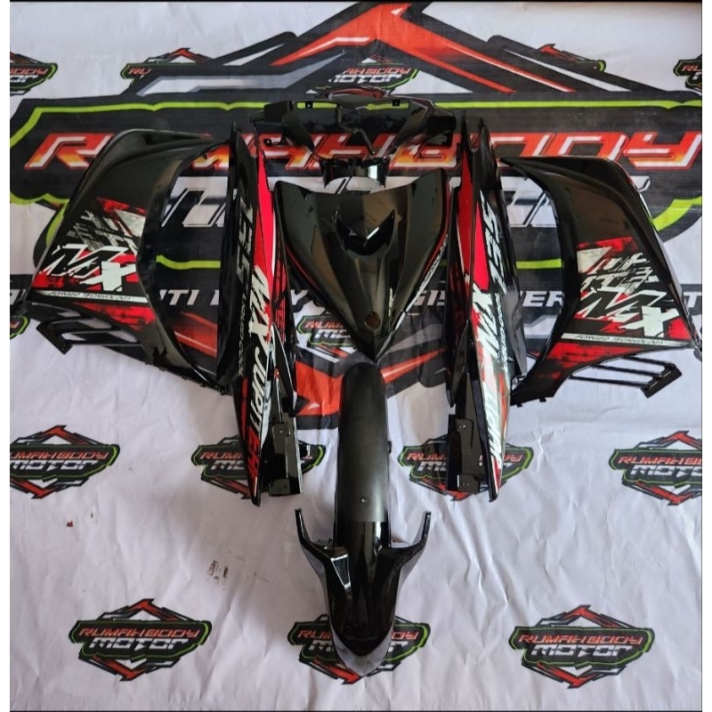 Jual YAMAHA MX NEW 135 COVER FULL BODY HALUS MX NEW 135 HITAM PLUS ...