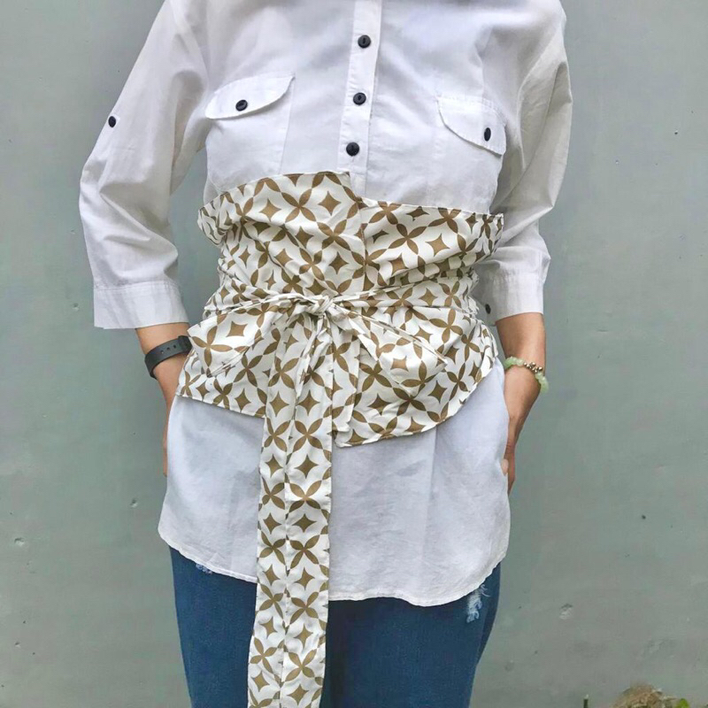 Jual OBI BELT BATIK JUMPUTAN// OBI BELT KEKINIAN // IKAT PINGGANG ...