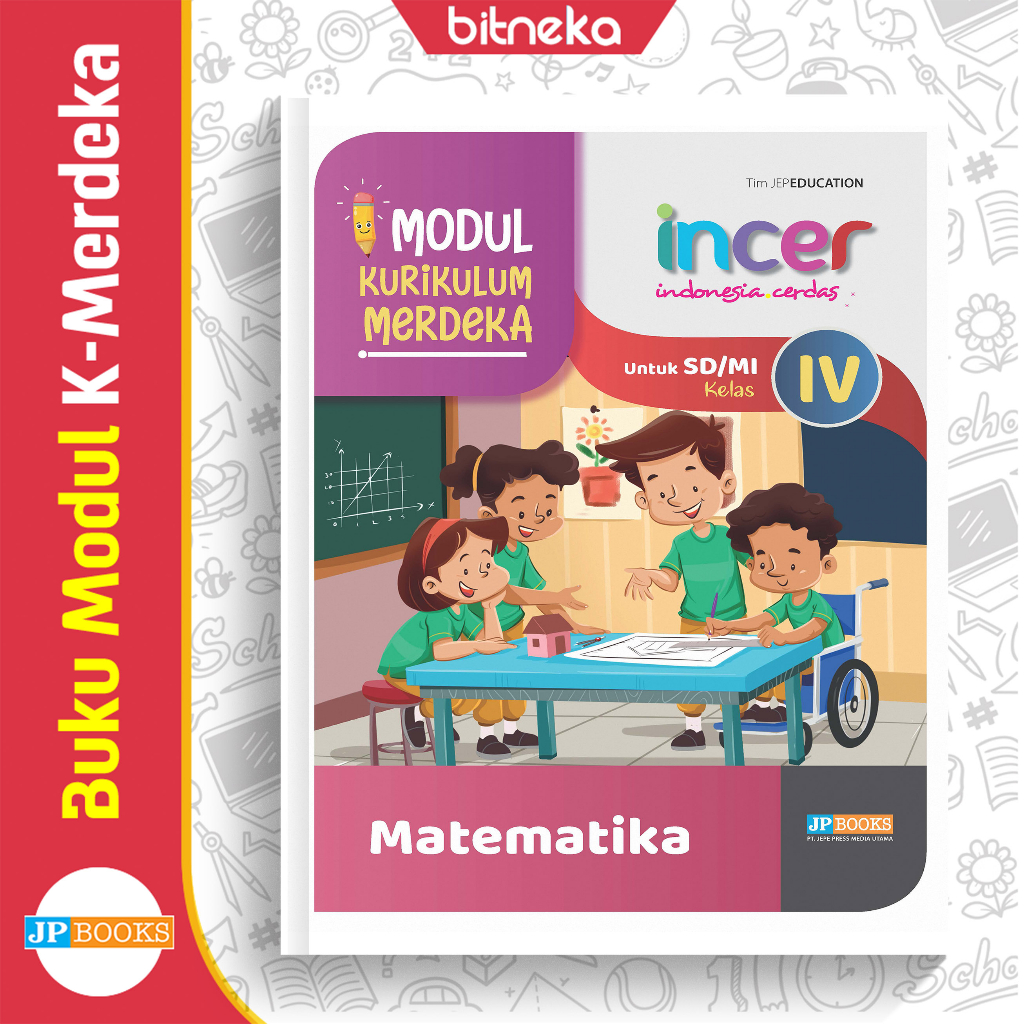 Jual Buku Modul Soal Matematika SD/MI Kelas 4 Incer Kurikulum Merdeka - JPBOOKS | Shopee Indonesia