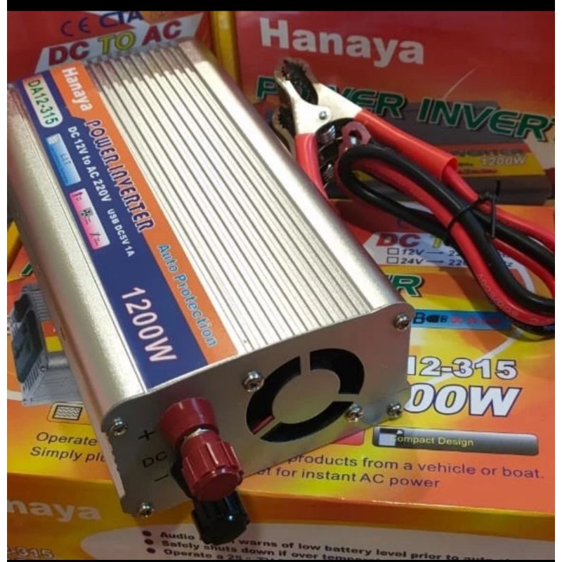 Jual Inverter DC to AC 1200 WATT 1200W 12V DC KE 220V AC POWER INVERTER ...
