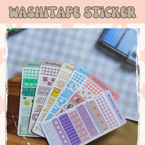 Jual washitape sticker | stiker motif | stiker tape motif | stiker ...