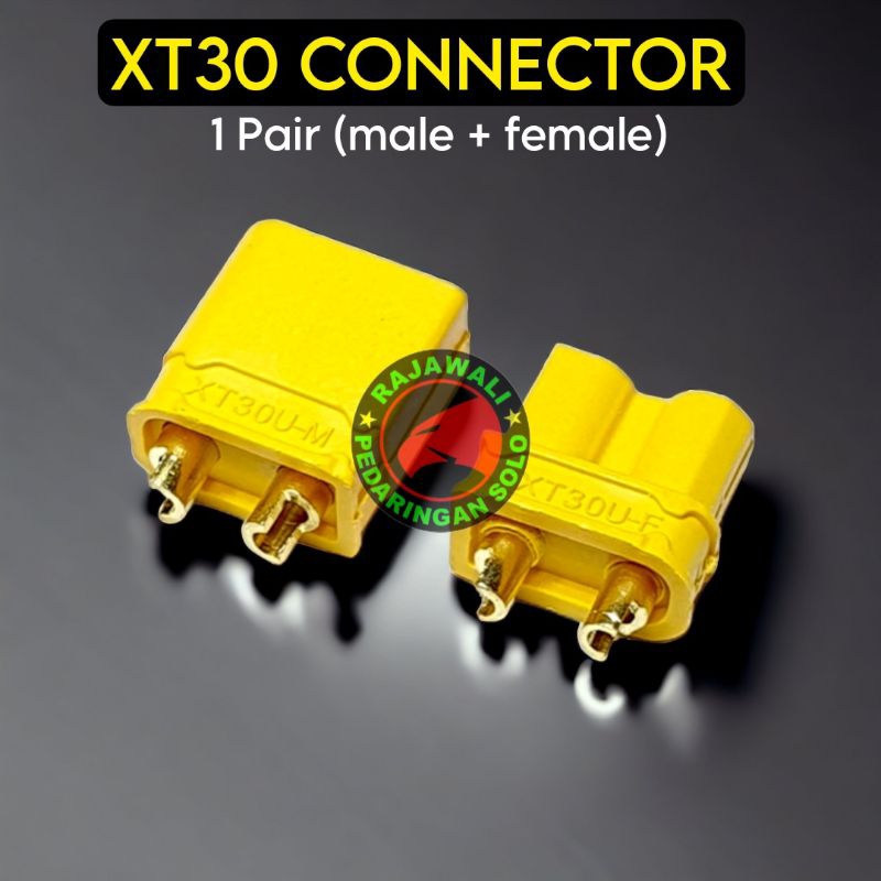 Jual KONEKTOR XT30U MALE FEMALE SOKET BATERAI XT30 KONEKTOR DRONE | Shopee Indonesia