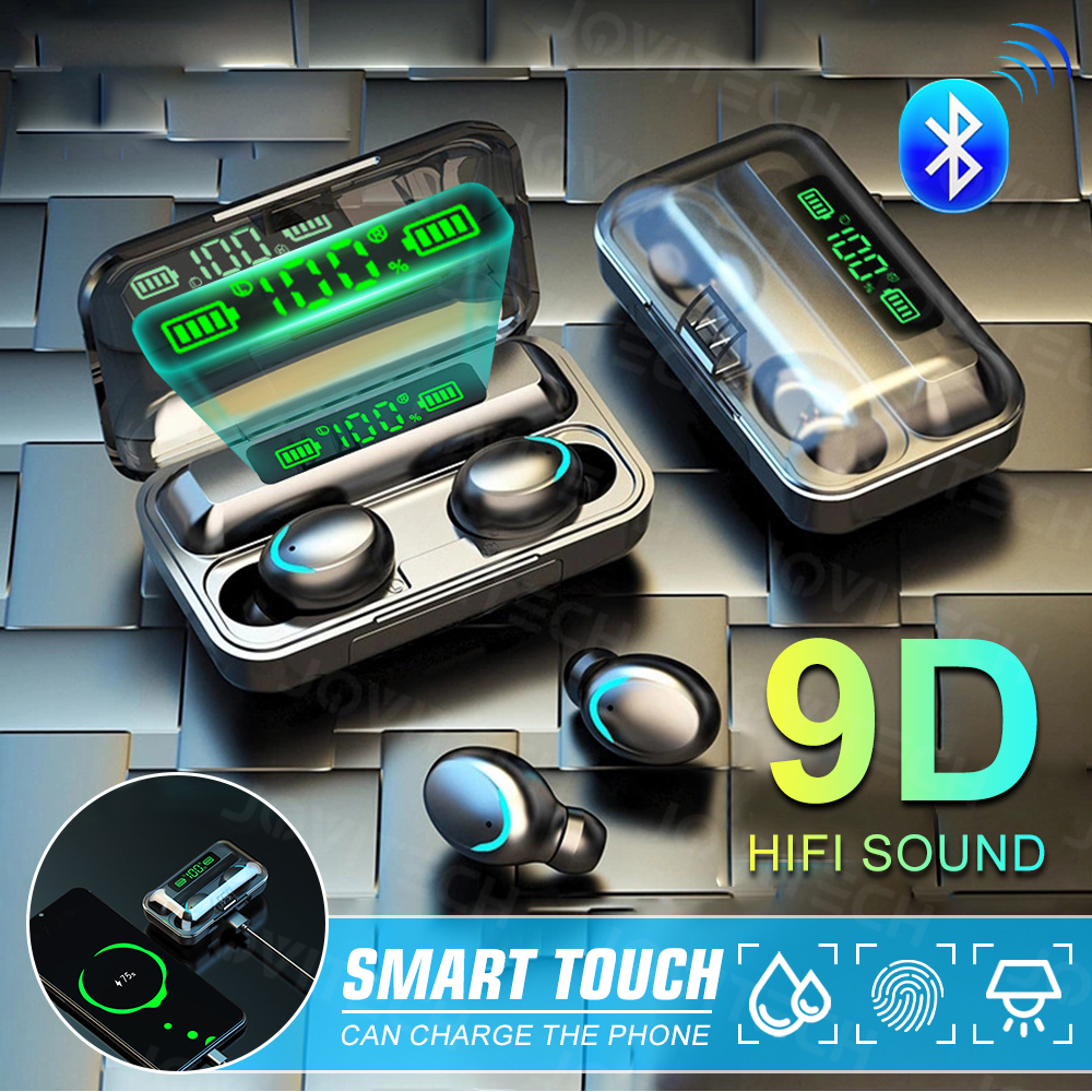 Jual 【PASTI BELI】Hieen F9 Headset powerbank 3500mAh TWS Wireless Waterproof Bluetooth Earphones ...