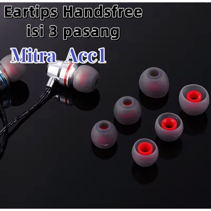 Jual Eartips Handfree Karet Silikon Penutup Ujung Headset Earphone ...