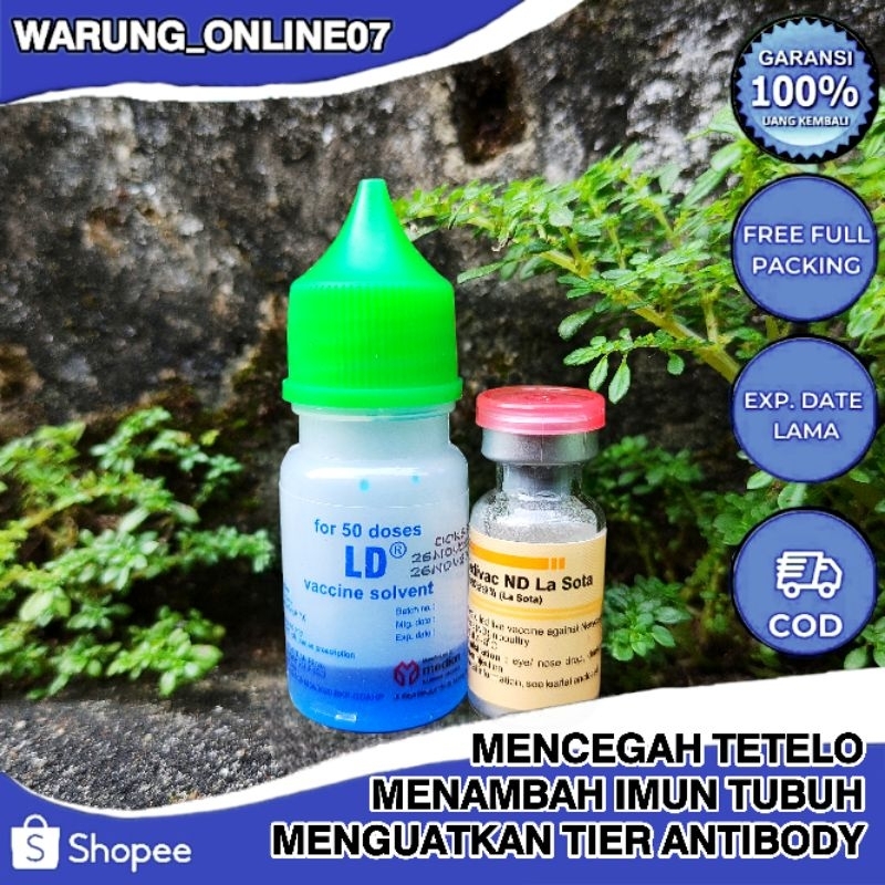 Jual Vaksin Medivac ND Lasota Dosis 50 Ekor Menguatkan Imun Untuk Ayam ...