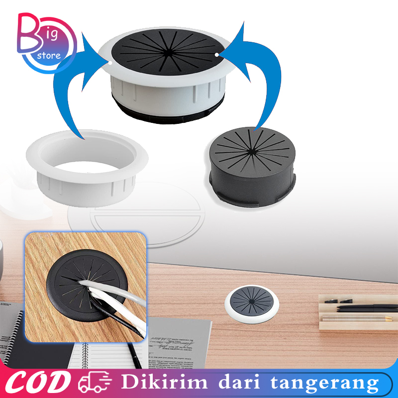 Jual 4pcs Penutup Lubang Kabel Meja Silikon Flexible Tutup Lubang Kabel ...