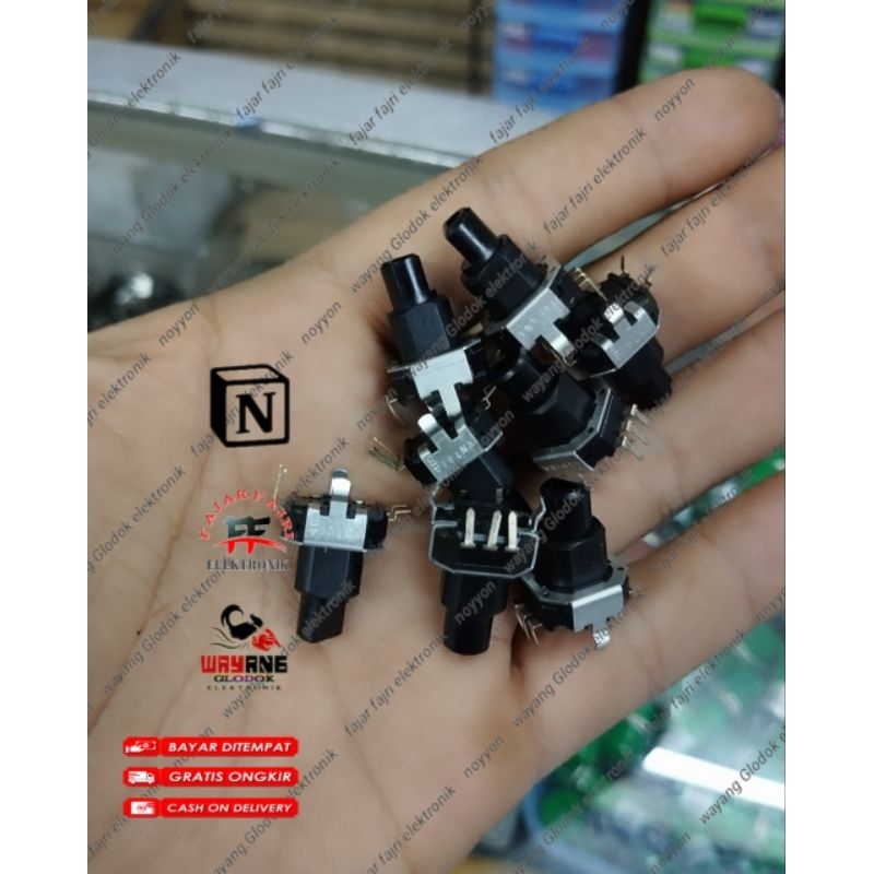 Jual Potensio Rotary Digital 5 Pin 3+2 kaki Rotary Encoder Switch ...