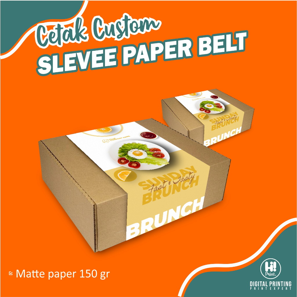 Jual Cetak Paper Belt Custom,Sleeve Paper Pckaging | Shopee Indonesia