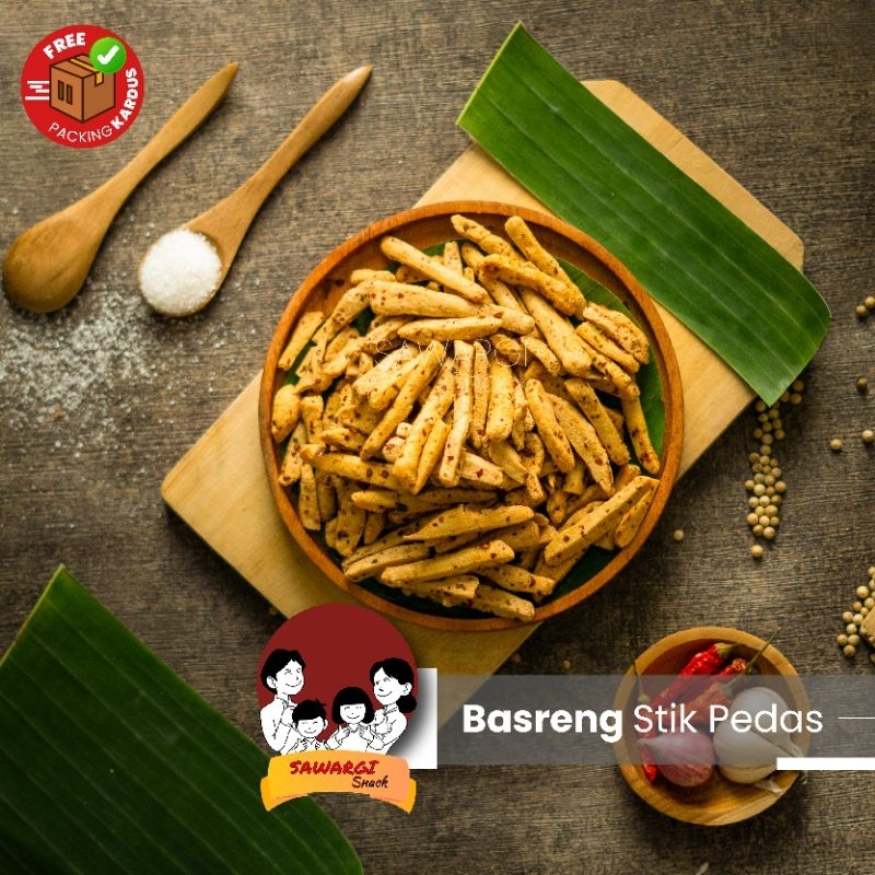 Jual SAWARGI Snack - Basreng Stik 250 gram | Shopee Indonesia
