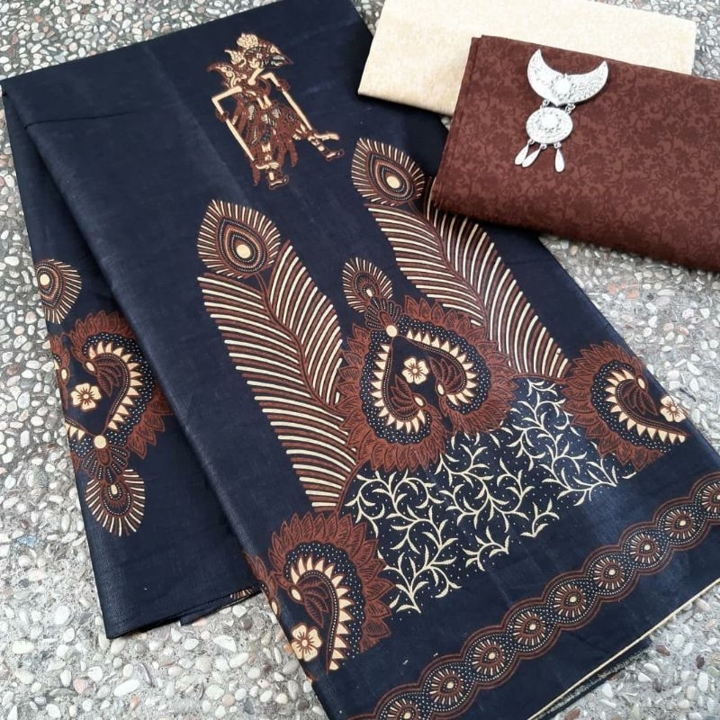 Jual Kain Batik Printing Motif Jkw.Wayang cocok buat seragam | Shopee ...
