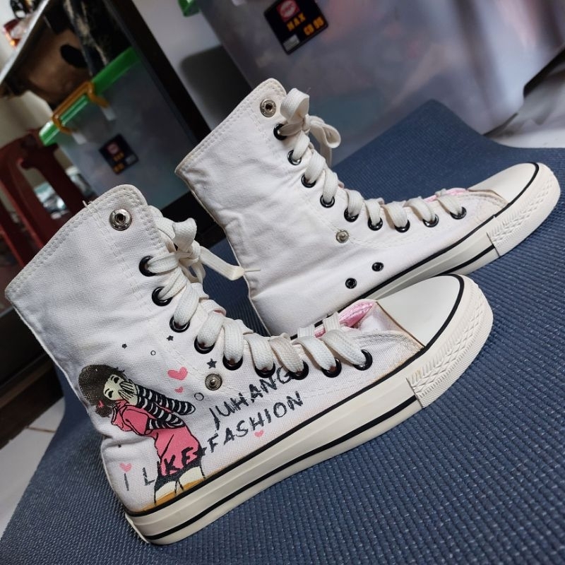 Jual sepatu import korea good quality (bisa 2 looks, panjang dan pendek ...