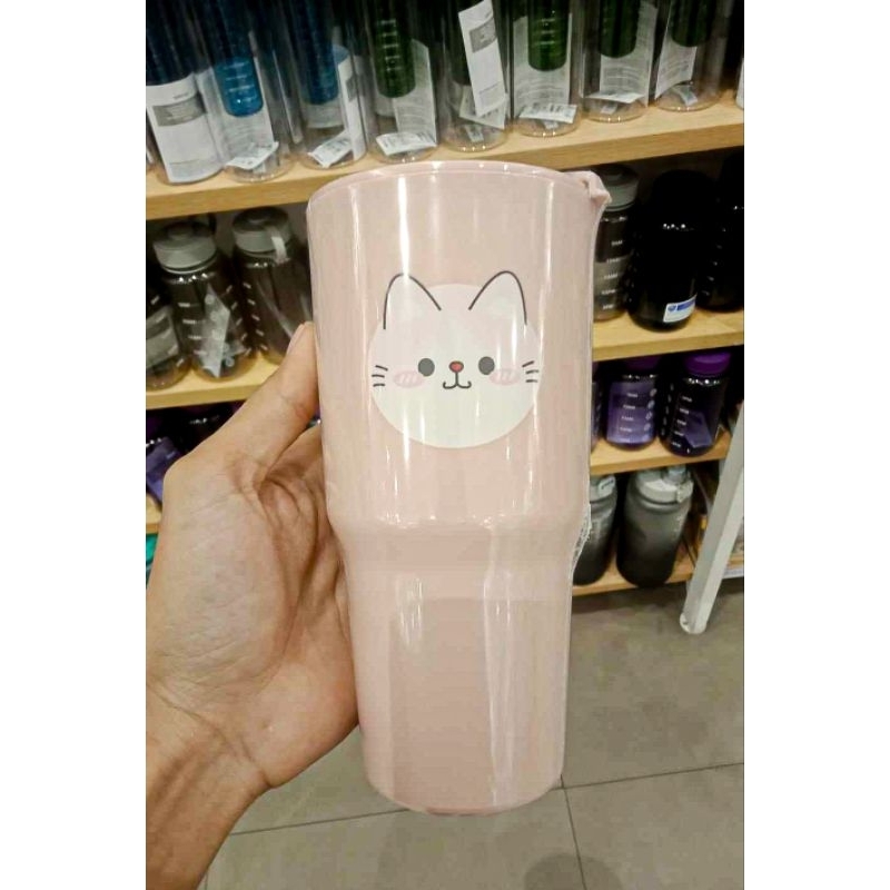 Jual Tumbler MINISO Lucu - Animals Faces Collection Plastic Tumbler ...