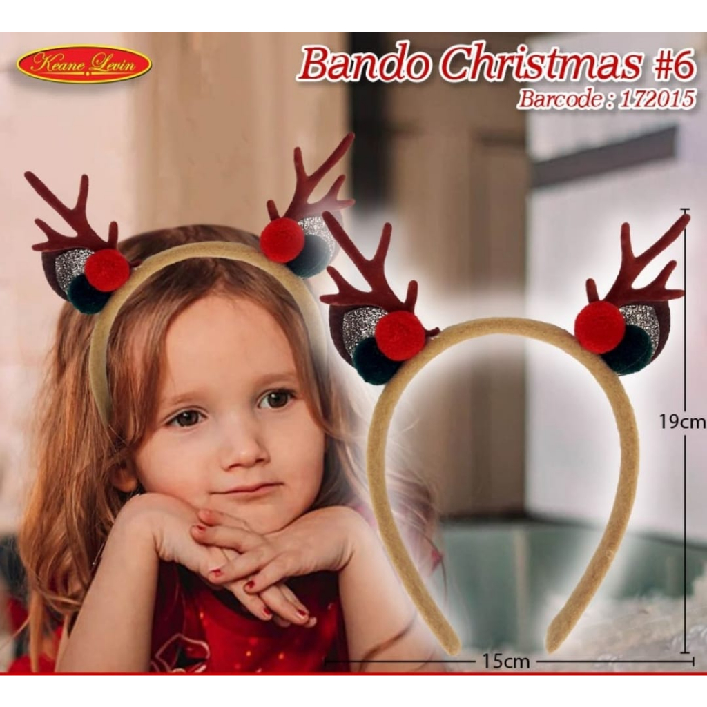 Jual bando natal tanduk rusa real kode 6 paling bagus satuan | Shopee ...