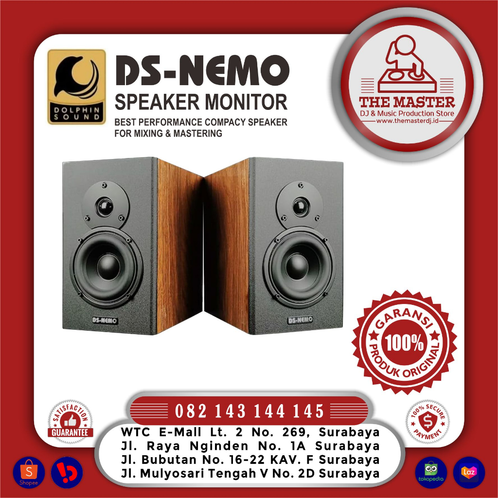 Jual Dolphin Sound DS-NEMO | DS NEMO Speaker Monitor Aktif Speaker ...