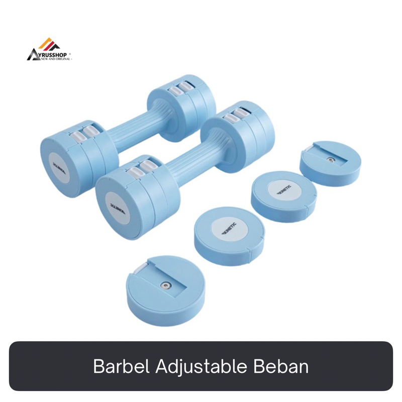 Jual Barbel Dumbbell Beban Adjustable Set 5Kg/Pair Kinetic Handle Anti ...