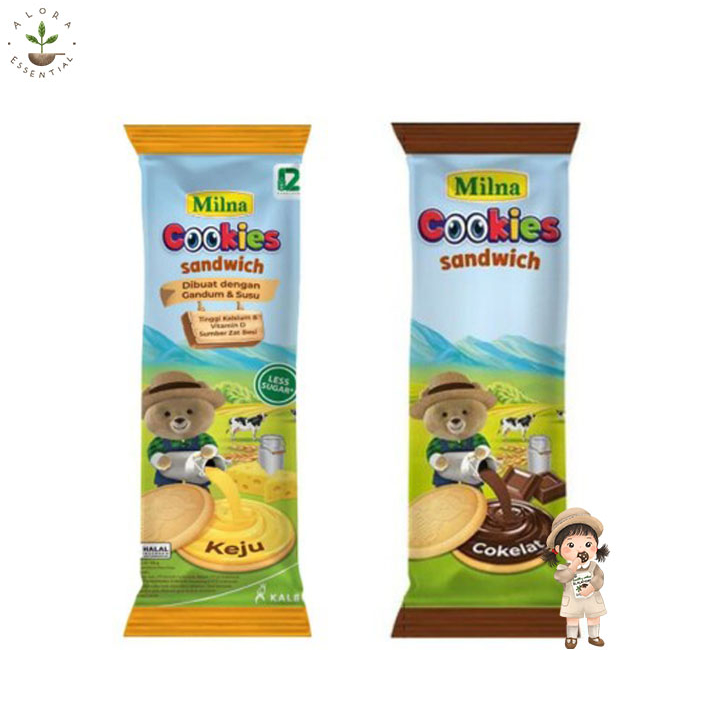 Jual Milna Cookies Sandwich Sachetan - Biskuit Snack Cemilan Anak ...