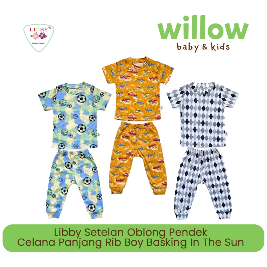 Jual Setelan Bayi - Libby Setelan Oblong Pendek+Celana Panjang Rib ...