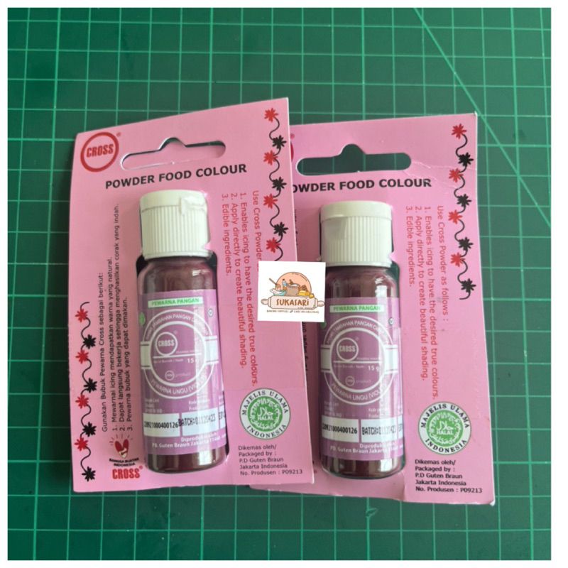 Jual Cross food coloring powder 15gr Violet ungu Purple pewarna bubuk ...
