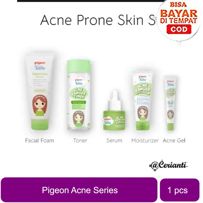 Jual PIGEON TEENS ACNE RANGER SERIES ( Facial Foam / Moisturizer ...