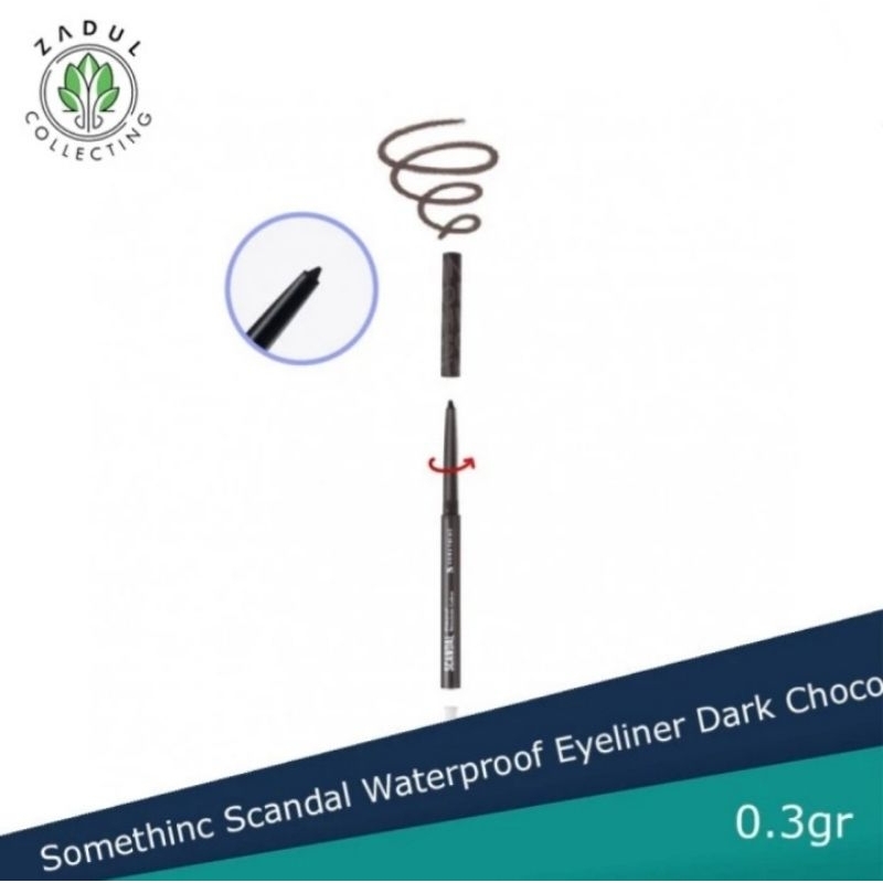 Jual SOMETHINC SCANDAL waterproof retractable eyeliner | Shopee Indonesia