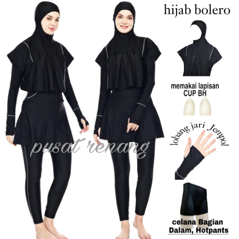 Jual Baju renang muslim lapis CUP BH baju renang muslim dewasa baju ...