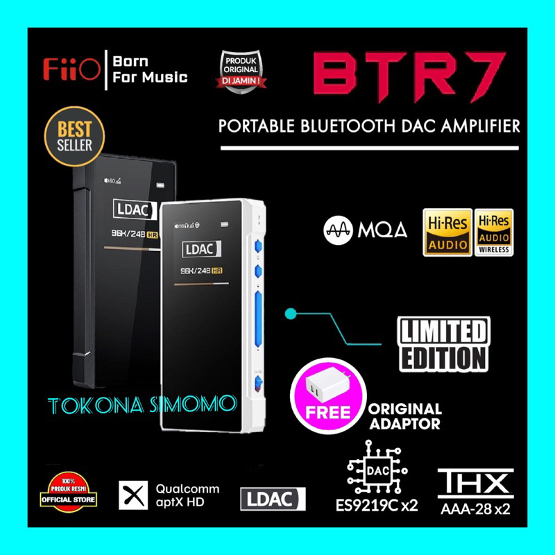 Jual Fiio BTR7 High Performance Portable Bluetooth DAC Amplifier Original | Shopee Indonesia