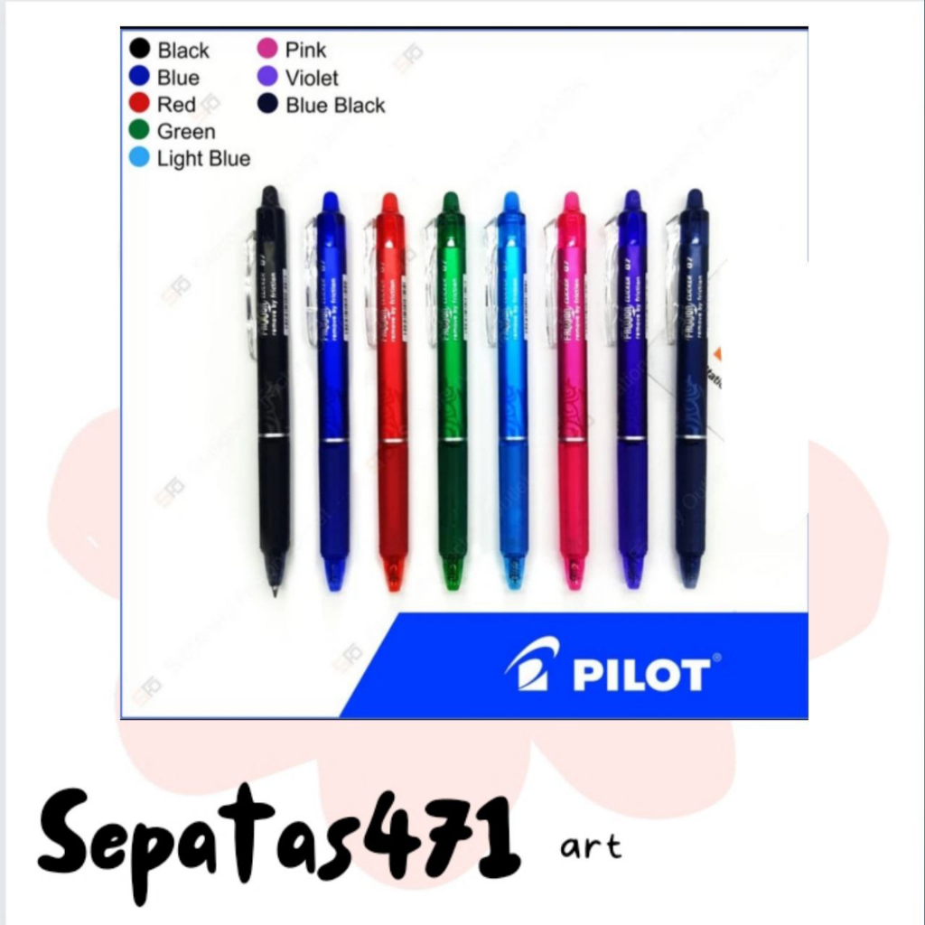 Jual pen pilot frixion clicker pulpen yang bisa di hapus 0,7mm warna ...