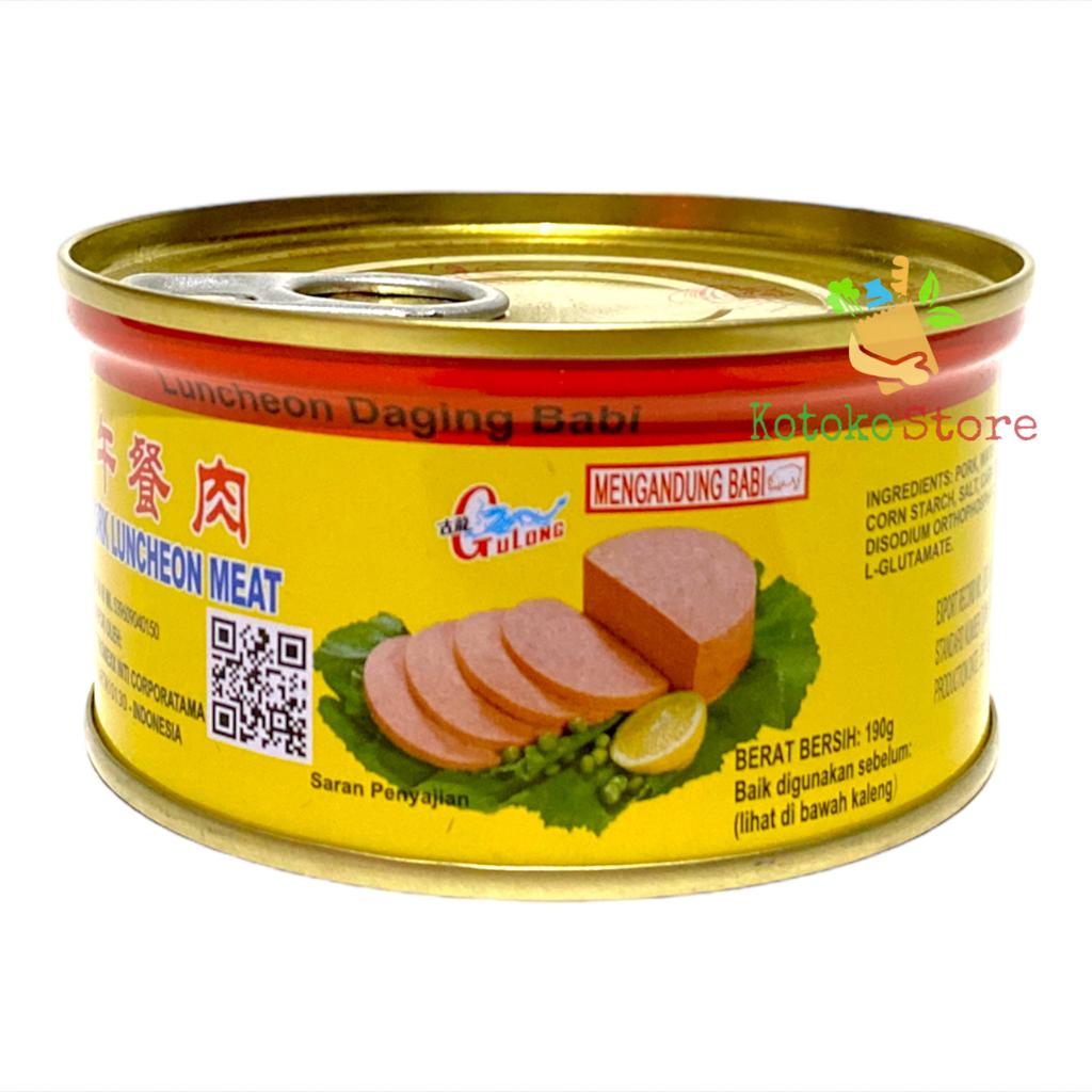 Jual Gulong Pork Luncheon Meat / Daging Babi Kaleng Olahan 190gr ...
