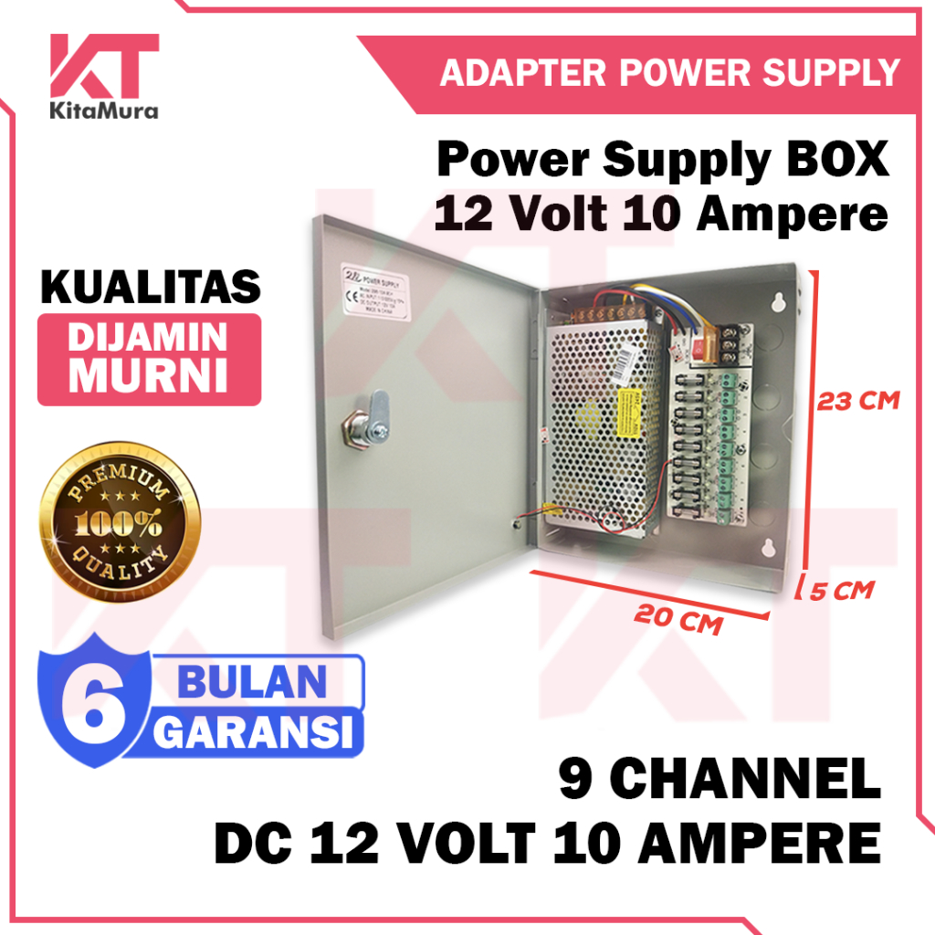 Jual Power Supply Box 12V / 10A DC Central Panel Cctv | Shopee Indonesia