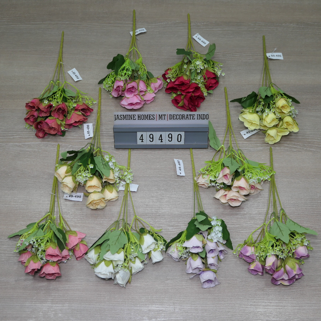 Jual Bunga Rose Amago Mawar Kuncup 9Kuntum 5Cabang 49490 | Shopee Indonesia