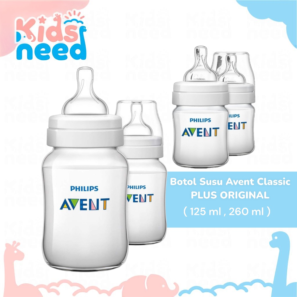 Jual Botol Susu Philips Avent Classic Plus ORIGINAL 125ML 260 Ml ...