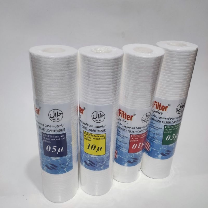 Jual Cartridge filter air 10 inchi / 01,03,05,10 sediment nanotec PP | Shopee Indonesia