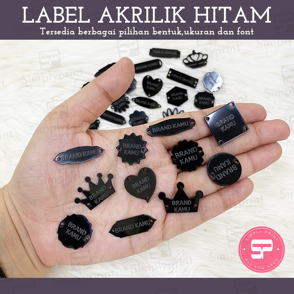 Jual LABEL AKRILIK CUSTOM I LABEL AKRILIK HIJAB I LABEL HIJAB BRANDING ...