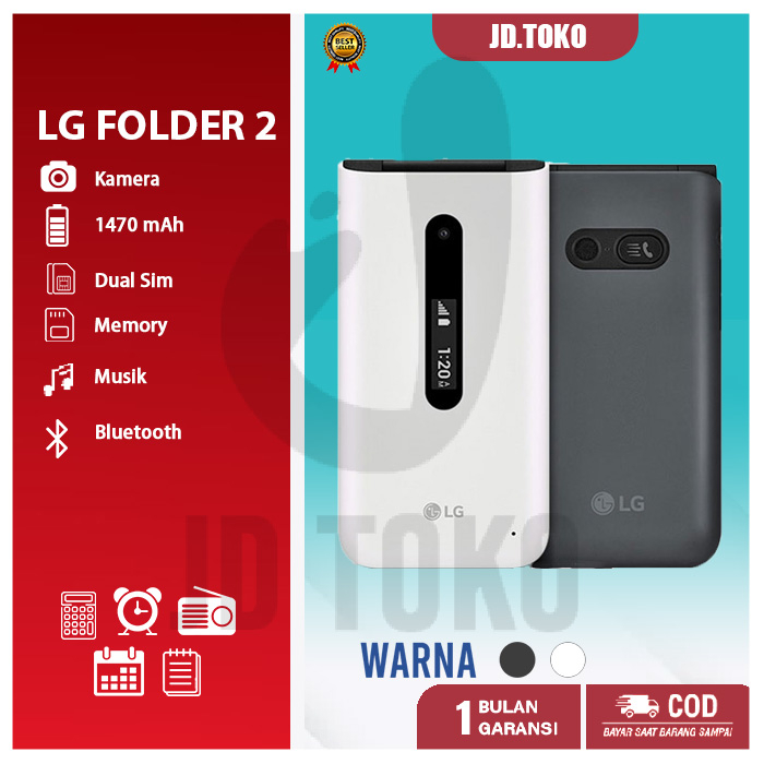 Jual HP LG Folder 2 Dual Sim Garansi Toko 1 Bulan | Shopee Indonesia