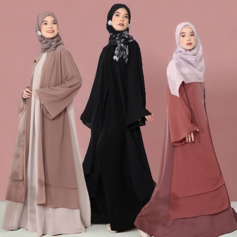 Jual GAMIS SEKAR LAYER DRESS ELEGAN LOOK | Shopee Indonesia