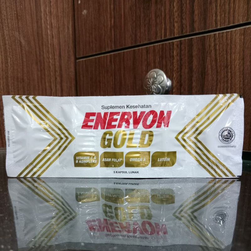 Jual Enervon Gold (1Strip@5 Kapsul Lunak) | Shopee Indonesia