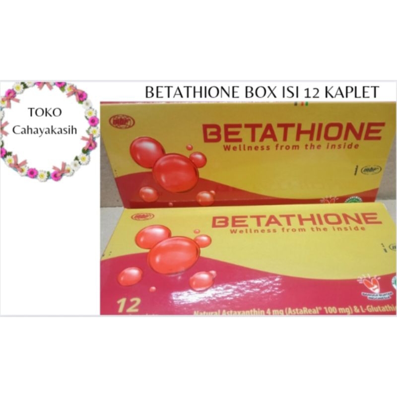 Jual BETATHIONE BOX ISI 12 KAPLET ( Anti Aging & Glutathione) | Shopee ...