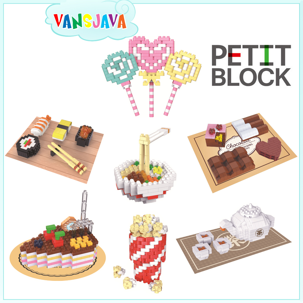 Jual VANSJAVA - PETIT BLOCK Jike Mini Block Building Mainan Anak ...