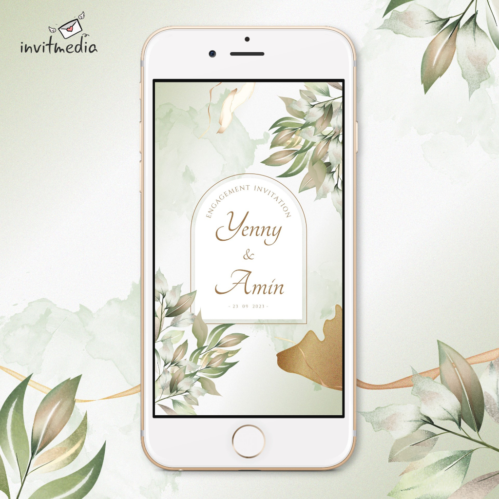 Jual Video Undangan Digital Lamaran Tema Rustic 1 / Pertunangan ...