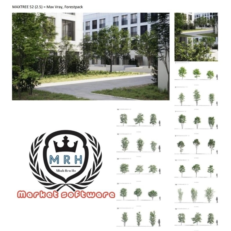 Jual MAXTREE PLANT MODELS VOLUME 52 Forestpack | Shopee Indonesia
