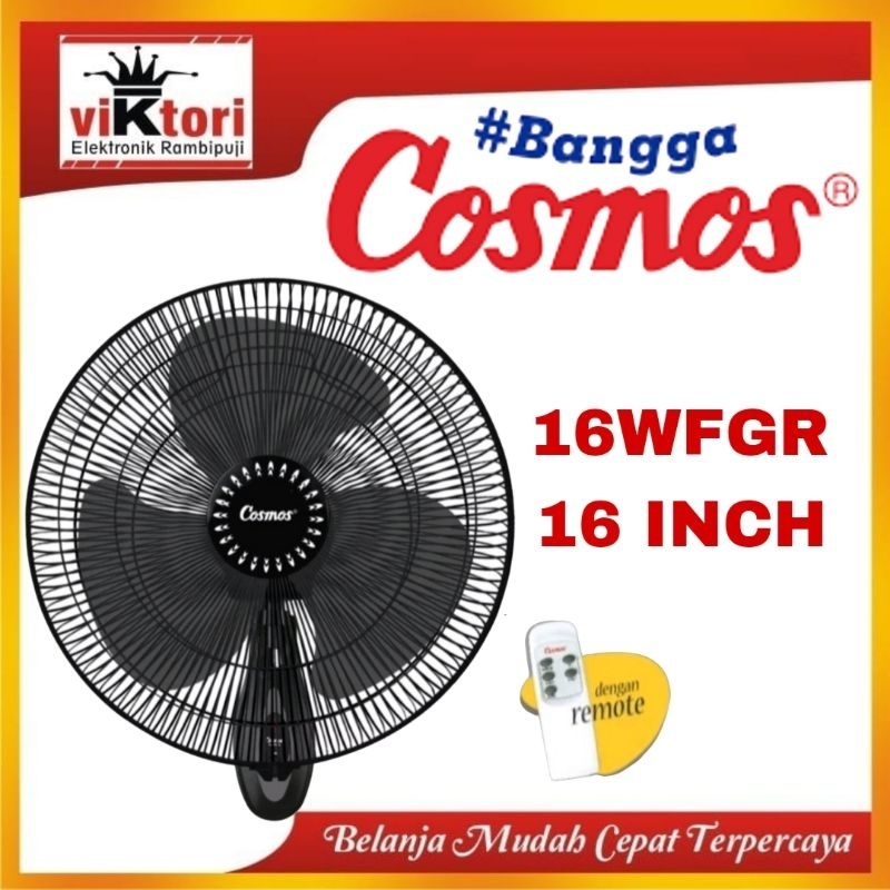Jual WALL FAN COSMOS 16WFGR / KIPAS ANGIN COSMOS / KIPAS DINDING ...