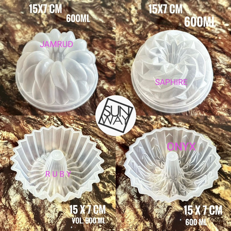 Jual 1 PC Cetakan Puding / Cetakan Pudding Model Jamrud / Saphire ...