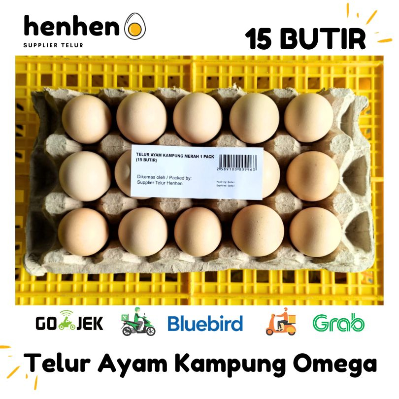 Jual TELUR AYAM KAMPUNG OMEGA ORGANIK 1 PACK (15 BUTIR) SUPPLIER TELUR ...