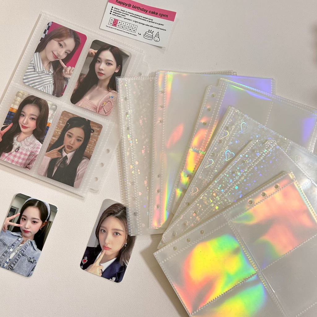 Jual Photo Sleeve 1P 2P 4P Photo Card A5 untuk Binder 6 Ring Photo Card ...