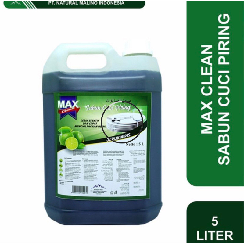 Jual Sabun Cuci Piring Max Malino/Max clean 5 Liter | Shopee Indonesia