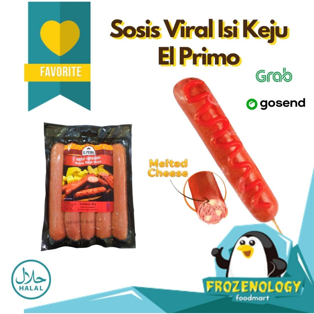 Jual Sosis Keju El Primo 500 gr isi 5 Sosis Viral Minimarket | EL PRIMO ...