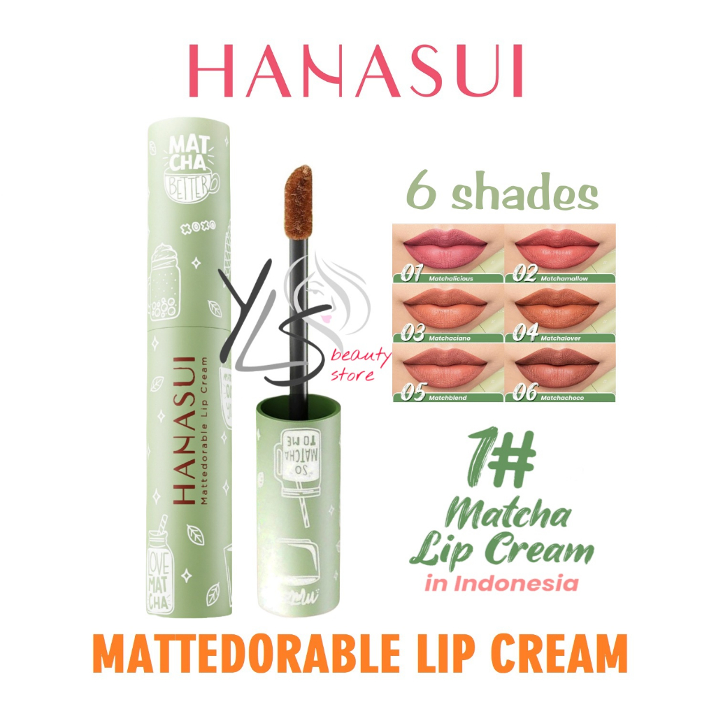 Jual HANASUI MATTEDORABLE LIP CREAM MATCHA EDITION - TERDAFTAR BPOM ... Jual HANASUI MATTEDORABLE LIP CREAM MATCHA EDITION - TERDAFTAR BPOM ...