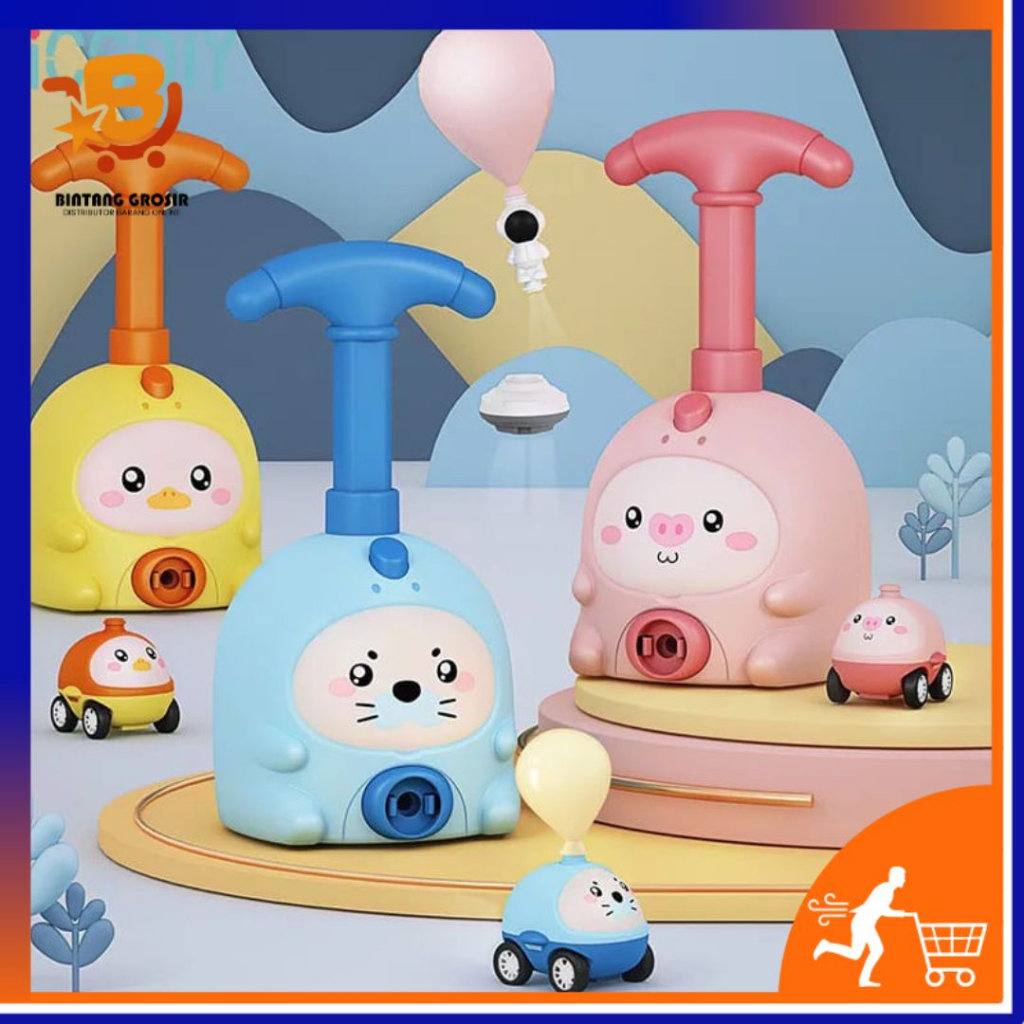 Jual Air Pumping Baloon Car Mainan Tiup Pompa Balon Mobil Balapan ...