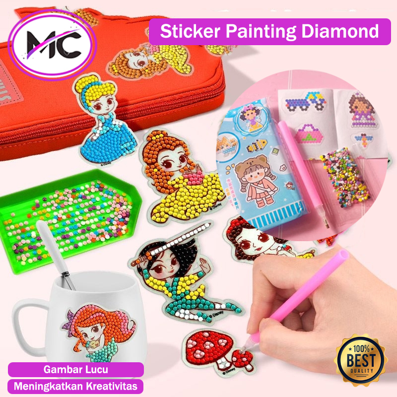 Jual Sticker Manik Tempel Pen Beads Diamond Mozaik Mainan Edukasi Anak ...